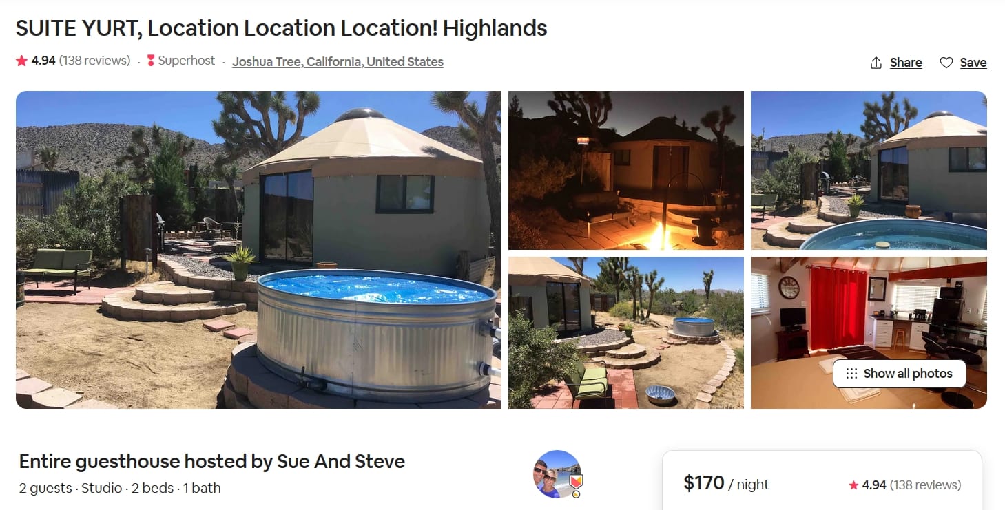 The Best Joshua Tree Glamping Options For Your Next Vacation | Grounded ...