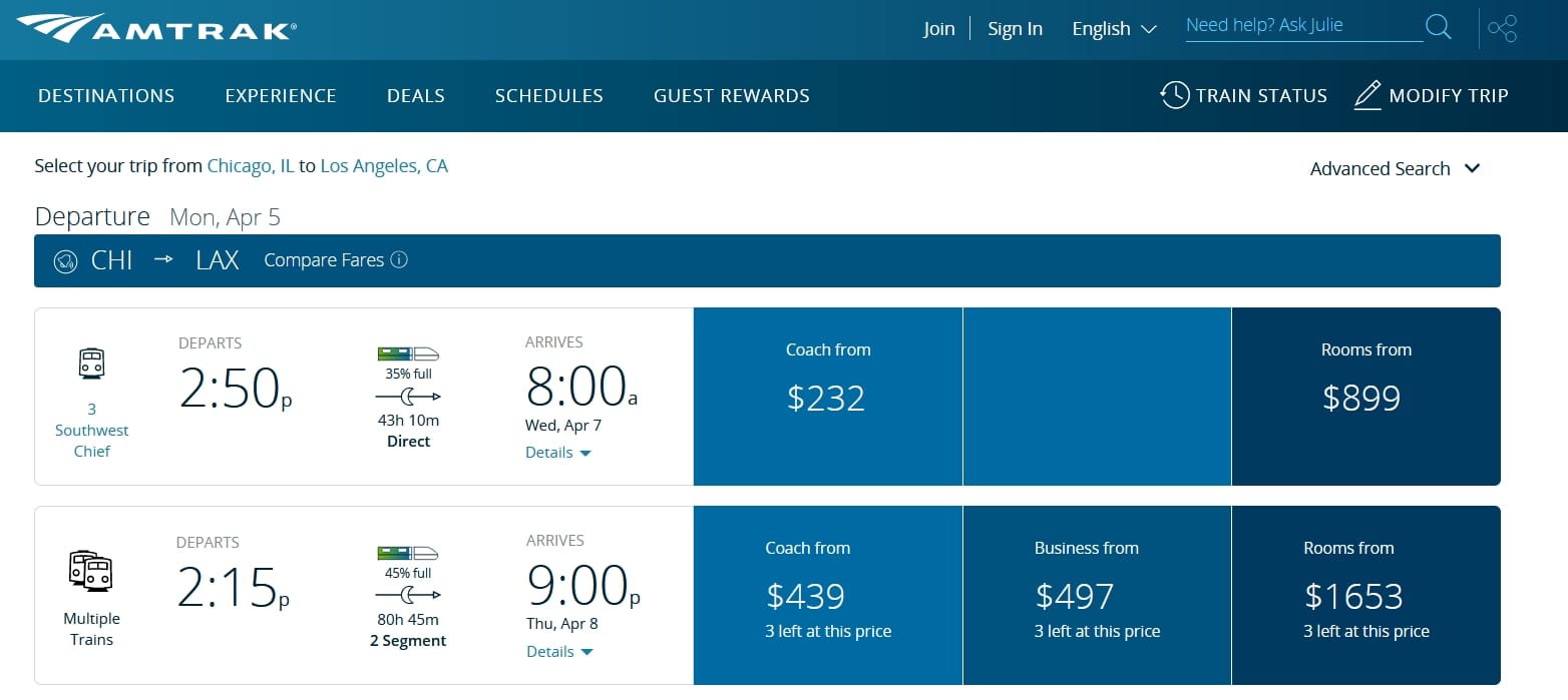 Guide To Amtrak Booking Options | Grounded Life Travel